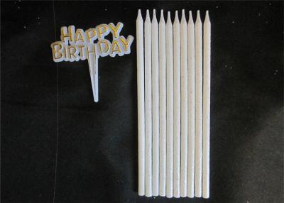 China 10pcs Long 10 Holders Birthday Celebration Decorating Candles With Glitter for sale