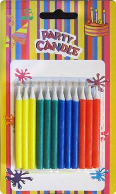 China Children Gift Colorful Birthday Candle Vivid Bright Wax Cake Decorating for sale