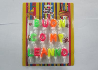 China Customized Colored Birthday Alphabet Letter Birthday Candles With Seats for sale