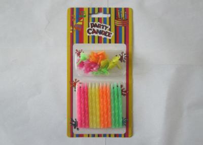 China Eco - Friendly Smokeless Fluorescent Candles Warm Yellow Flame 12 Pieces Per Set for sale