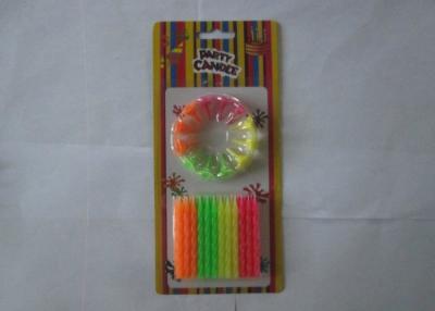 China Spiral Bright Flameless Birthday Cake Candles Dia 0.5 CM with ISO Certificated for sale