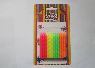 China Rainbow Fluorescent Candles Flameless 5.8CM Height Paraffin Wax Material for sale