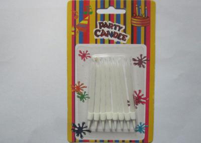 China White Flameless Spiral Birthday Candles White Cake Decoration With Holders for sale