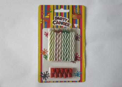 China Magically Reignite Swirl Birthday Candles Smokeless 2.44 Inch Height for sale