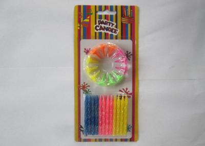 China Multi Colored Swirling Glitter Candle , CE Decorating Candles With Glitter for sale