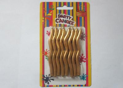 China Dripless Twisted Birthday Candles Dia 0.24 Inch With Long Burning Time​ for sale