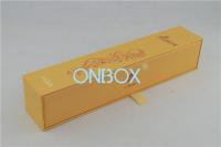 China Custom Printed Wine Packaging Box with Removable EVA Insert 70x70x375 mm for sale