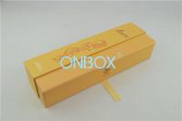 China Custom Printed Wine Packaging Box with Removable EVA Insert 70x70x375 mm for sale