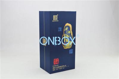 China Maakt het de Luxe Verpakkende Dozen Gerecycleerde Fluweel van wijnflessen Tussenvoegsel los Te koop