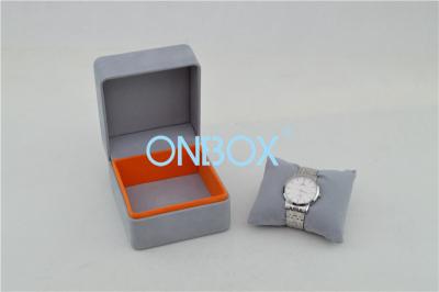China De grijze Verpakkende Dozen van de Suèdeluxe Elegant met Lang Haarfluweel Te koop