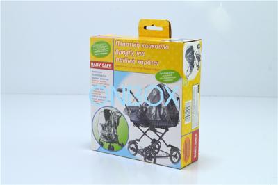 Cina contenitore di carta da stampa di 255x90x330mm per l'imballaggio del prodotto di cura del bambino del passeggiatore in vendita