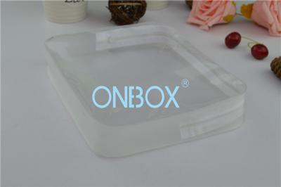 China Luxe de Semi Transparante van de Ritssluitingszakken van EVA/pvc-Transparante Hoogste Witte Bodem Te koop
