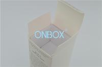 China Custom Embossed Foldable Paper Box with White Cardboard Insert 55x55x200mm for sale