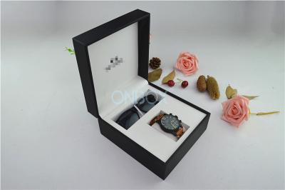China De grote Dozen van het Leerhorloge voor Glazen, Giftdoos Verpakking met Folie het Stempelen Embleem Te koop