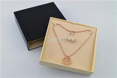 Cina Contenitori d'imballaggio di gioielli di lusso di progettazione del cassetto con la carta delle similpelle, scatola di Kendra Scott in vendita