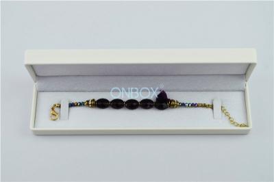 China De Juwelendozen van het douane Unieke Leer voor Dame Bracelet Anniversary Present Te koop