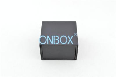 Cina Cuscinetti neri di lusso dell'inserzione del doppio dei contenitori di regalo dei gioielli della carta di tocco degli orecchini e dell'anello in vendita