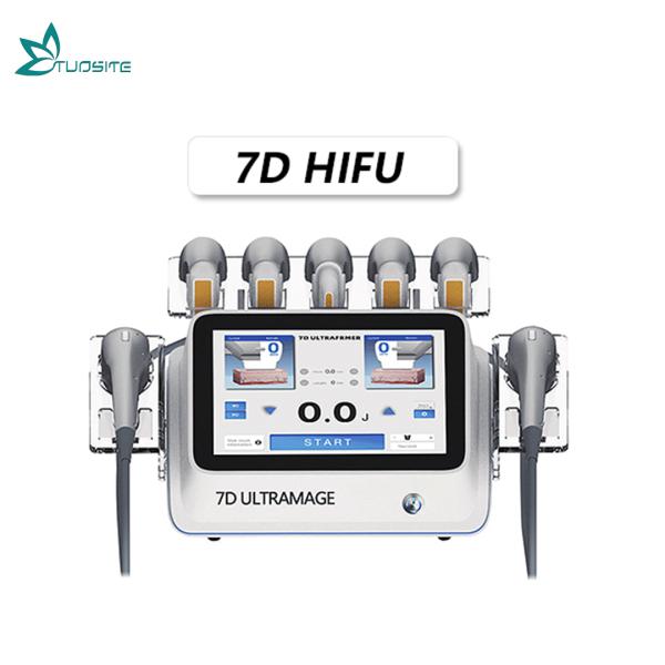 Quality Dual Handles 7D HIFU Equipment Face Lifting Body Contouring Machine for sale