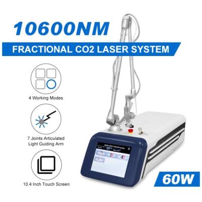 China 30W Fractional Co2 Laser Machine For Acne Scars Wrinkle Reduction for sale