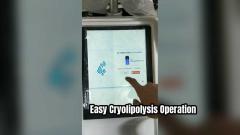 Cryolipolysis Machine Screen Basic Functions Operation