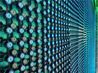 Cina Setaccio a maglie pieghevole di P37.5mm LED, colore pieno trasparente all'aperto della tenda della rete del LED in vendita