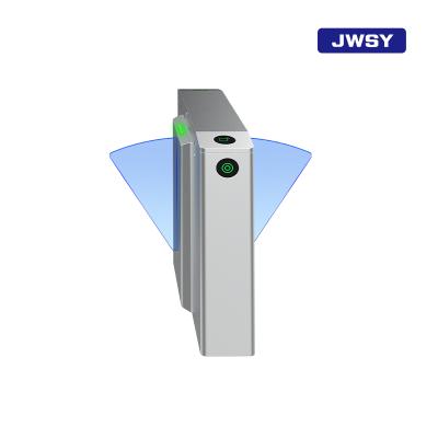China Dual Core Eagle Eye Flap Barrier Turnstile Gate SUS304 Flap Barrier Access Control System for sale