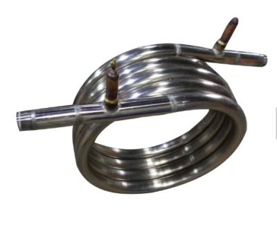 Cina olio conveniente coassiale dello scambiatore di calore della bobina a spirale 20P che ritorna uniformemente in vendita