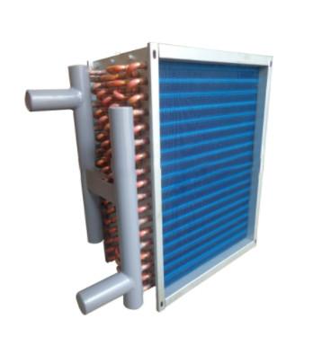 China High Durability Copper Tube Fin Heat Exchanger For Chiller Water Cooling Area for sale