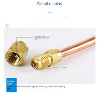 China válvula de cobre amarillo del acceso de la CA del hilo del 10cm Hexgon no aliada para el refrigerador en venta