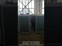 1.5HP Copper Tube Copper Fin Type Heat Exchanger OD7mm