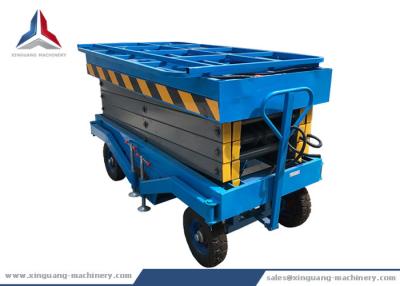 China 10m Working Height Movable Hydraulic Scissor Lift Table for Warehouse for sale