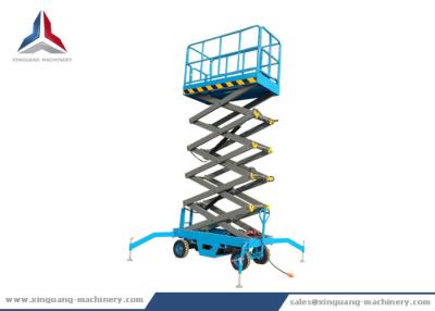 China 10m 500kg Capacity Battery Power Moving Hydraulic Scissor Lift Table for sale