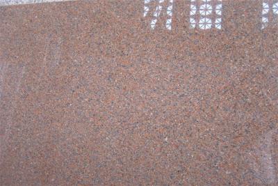 Cina Lastre rosse naturali del controsoffitto del granito di Tianshan con il bullnose, ogee, stile smussato del bordo in vendita