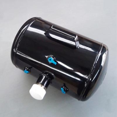 China Customized 5 Gallons Black Steel Air Tank For Trucks Tire Repair for sale