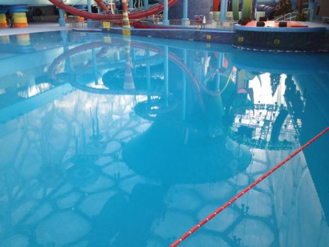 Waterproof Polyaspartic Coating Projects-Water Cube Swimming Pool and Water Amusement Park