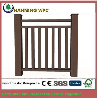 China Hanming WPC composite Fence with unti-uv  for 15 years long lifetime for sale