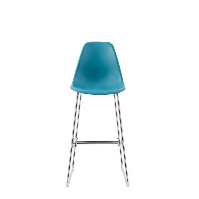 China European Plastic Seat Bar Stool Height Chairs Wear Resistant Commercial Furniture for sale