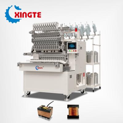China Fully automatic 12-axis multi-strand winding machine with 0.1~0.8mm wire range and 10000r/min spindle speed for sale
