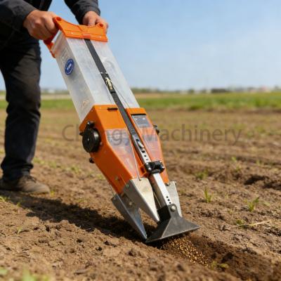 China Hand Push Seeder Manual Planter for Corn Soybeans  Single Row Sowing Tool for sale