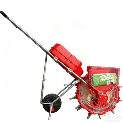 China Manual Seeder Hand-Push Planter with Adjustable Depth and Precision Sowing for Multi-Seed Compatibility for sale