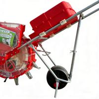 China Manual Seeder Hand Push Planter Adjustable Depth 14-56cm Plant Spacing Multi Seed for sale