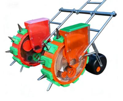 China Two Row Manual Seeder Machine Double Row Planter Versatile Precise Planting Device for sale