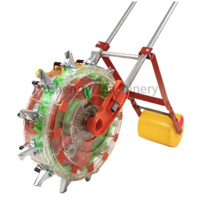 China Iron Manual Seeder Machine Push Sower Efficient Heavy Duty Seeding Tool Farm Planting for sale