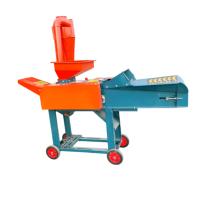 China Alloy Steel Self Priming Forage Processor Grass Cutter Silk Kneading Machine 1-7T/H 3KW for sale