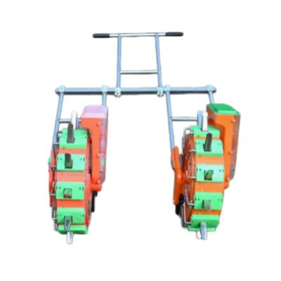 China Two Row Manual Seeder Machine Seed Drill Tough Stable Planting Tool Field Sowing for sale