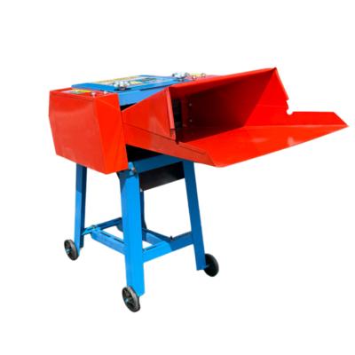 China Chaff Cutter Machine Fodder Chopper with 1000kg/h Capacity Dual Power Iron Construction for Small Farms for sale