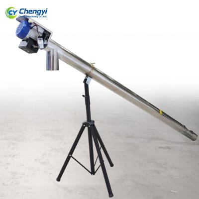 China Stainless Steel Electric Grain Conveyor 6M Length Motor For Cereal Auger Loading for sale
