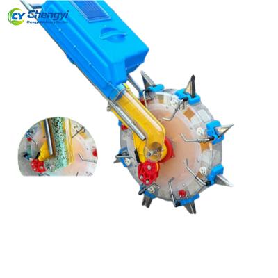 China Eco Friendly Hand Push Fertilizer Spreader For Precision Organic Nutrient Application for sale
