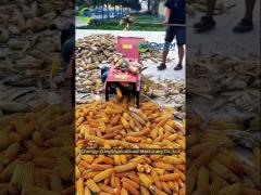 industrial cast iron corn husking machine dust free automatic maize dehusker machine