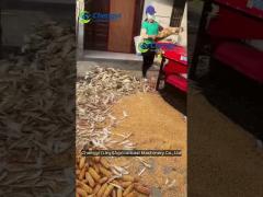 heavy duty corn threshing peeling machine low kernel damage for agriculture